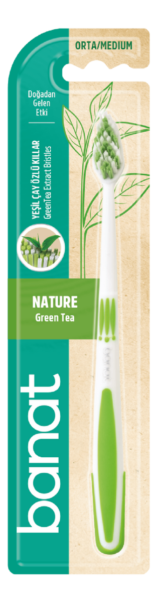 Banat Nature Yeşil Çay Diş Fırçası – Banat Shop